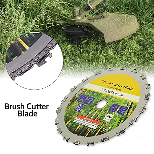 Brush Cutter Blades 9" x 20 Tooth,2 Pcs Chainsaw Weed Eater Saw Blades with 2 Round Files and 4 Washers for Brush Cutters, String Trimmers and Weed Wacker