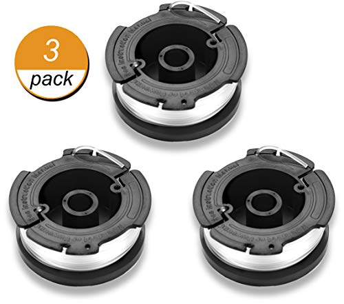 Benair Spool for Black+Decker Weed Eater, Compatible with AF-100, 3-Pack Replacement 0.065" Autofeed.065-Inch Line