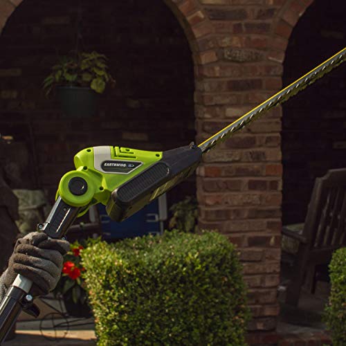 Earthwise LPHT12022 Volt 20-Inch Cordless Pole Hedge Trimmer, 20 inch, 2.0AH Battery & Fast Charger Included