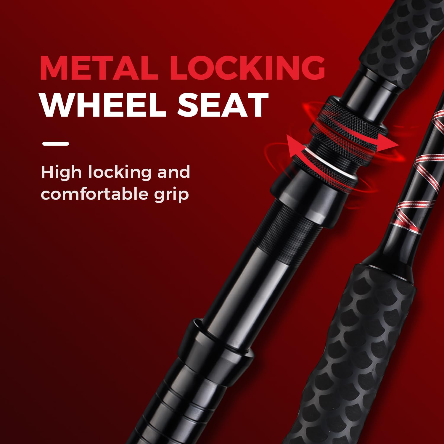 FISHAPPY Bent Butt Trolling Rod Saltwater Offshore Heavy Roller Rod Big Game Conventional Boat Fishing Pole (6' - 80-150lbs - Bent Butt Ⅱ)