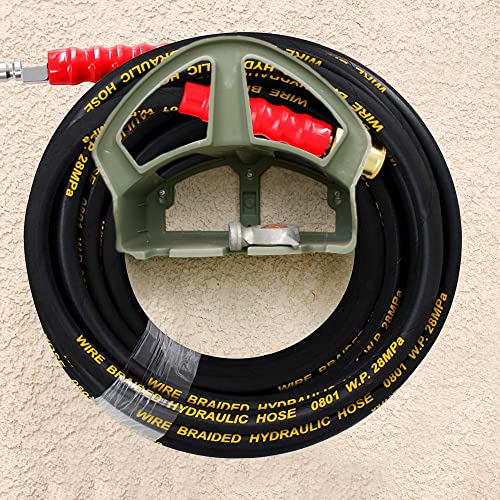 Xiny Tool 50FT Pressure Washer Hose with 3/8" Quick Connect, 4000 PSI High Tensile Wire Braided Power Washer Hose for Cars, Swimming Pool, Floors