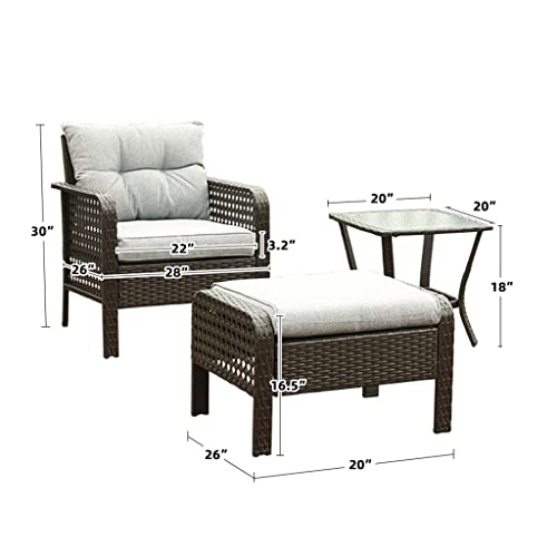 QUUL Patio Sectional Wicker Rattan Outdoor Furniture Sofa Set Sofa Type Appearance General Use Material Specific Use