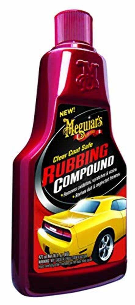 Meguiar's G18016 Clear Coat Safe Rubbing Compound, 16 oz.