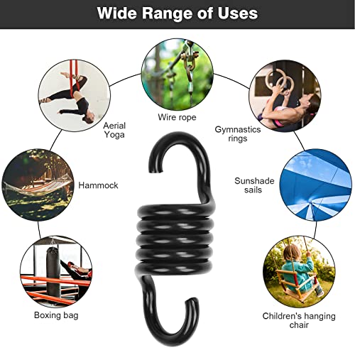 nodfosprr Heavy Duty Suspension Spring Swing Hammoch Springs for Hanging Porch Chair 550lbs Weight Capacity…