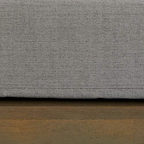 Christopher Knight Home Eulah Indoor Minimalist Acacia Wood Right-Sided Sofa with Grey Cushions, Grey Finish / Grey