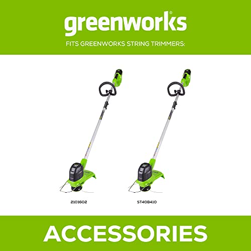 Greenworks 0.065" Dual Line Replacement String Trimmer Line Spool, 3 count (Pack of 1)