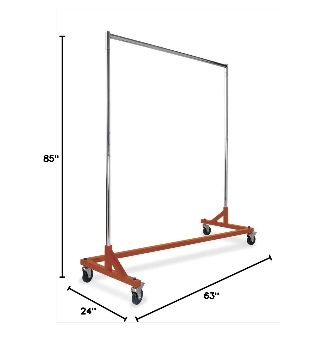 Heavy Duty Z Rack Rolling Garment Rack/Clothing Rack