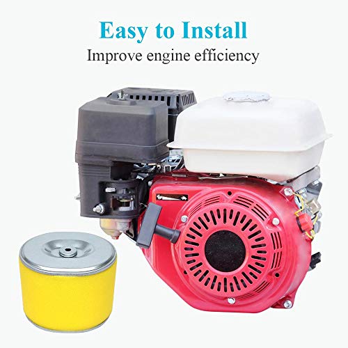 HOODELL 5 Pack 17210-ZE3-505 Air Filter, Professional 17210-ZE3-010 Air Filter with Pre Cleaner, Fit for Honda GX390 13HP GX340 11HP Engine Air Filter