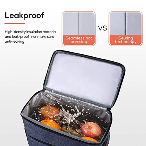 TOURIT Insulated Backpack Cooler Leak-Proof Backpack Lunch Box 28 Cans Double Deck Cooler Backpack