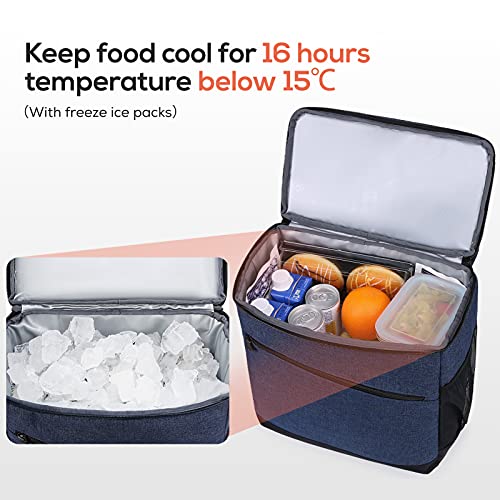 TOURIT Insulated Backpack Cooler Leak-Proof Backpack Lunch Box 28 Cans Double Deck Cooler Backpack