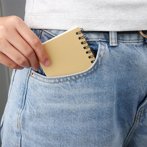 EOOUT 12pcs Small Spiral Notebooks, 3x5 Pocket Notebooks With Lined Pages, 60 Sheet Pads for Home Office and School Accessories