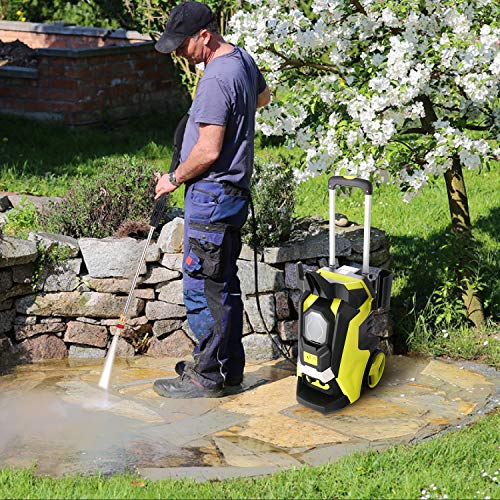 mrliance Electric Pressure Washer 2.1 GPM Smart High Pressure Power Washer 1800W Powerful Cleaner Machine with Hose Reel, 4 Nozzles, Touch Screen 3 Gear Level,15 Level Pressure