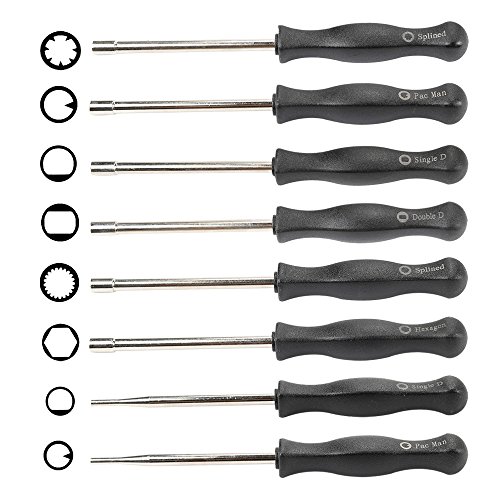 Savior 8pcs Carburetor Adjustment Tool Carb Screwdriver kit for Poulan Echo Husqvarna Carftsman Homelite Common 2 Cycle Small Carb Engine