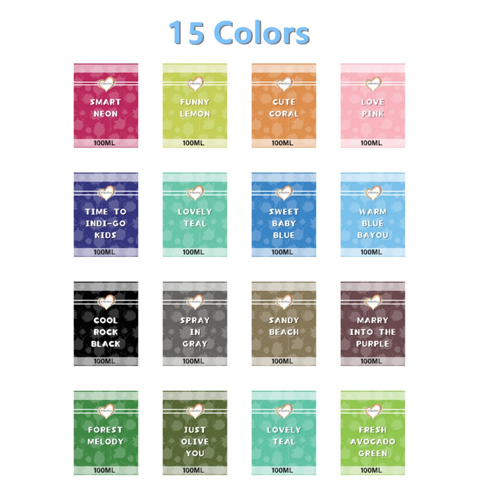 IOliveYou Tie Dye kit -Undisputed King of Tie Dye Powder- Indio Blue Color Cold Water Dye-Permanent and Washfast Fiber Reactive Dye
