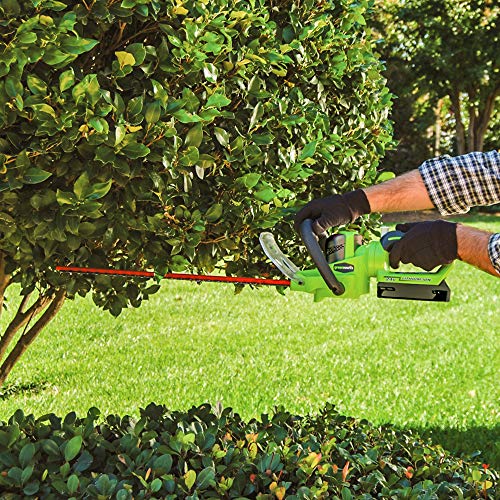 Greenworks 24V 22" Cordless Hedge Trimmer, Tool Only