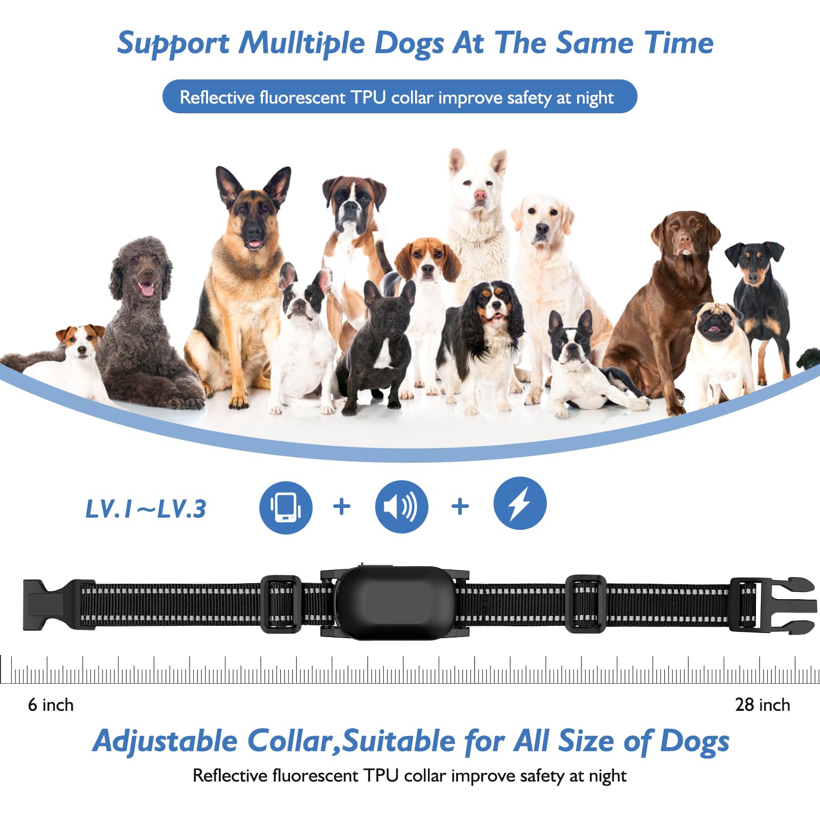 ABHY Wireless Dog Collar Fence, 2 in 1 Remote Trainer & Electric Dog Boundary System, Waterproof Wireless Pet Fence for The Yard, Adjustable Pet Training Collar Receiver for Small Medium Large Dogs