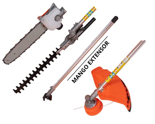 Brushcutter Kit -High Strength Long Handle Multi-Functional Chainsaw 63cc 5 in 1 - Gardening Tools - Lawn Mower, Hedge Trimmer, Brush Cutter - 2-Point Blade, 6t Blad, Lawn Edger, Edger, Grass Trimmer