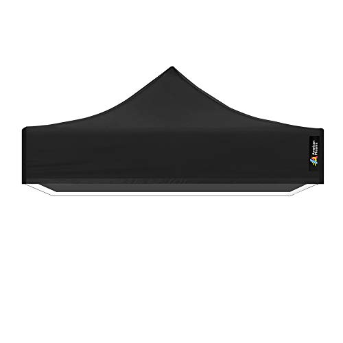 Canopy Top Cover Replacement Cloth Only Top Fabric (5x5, Black)