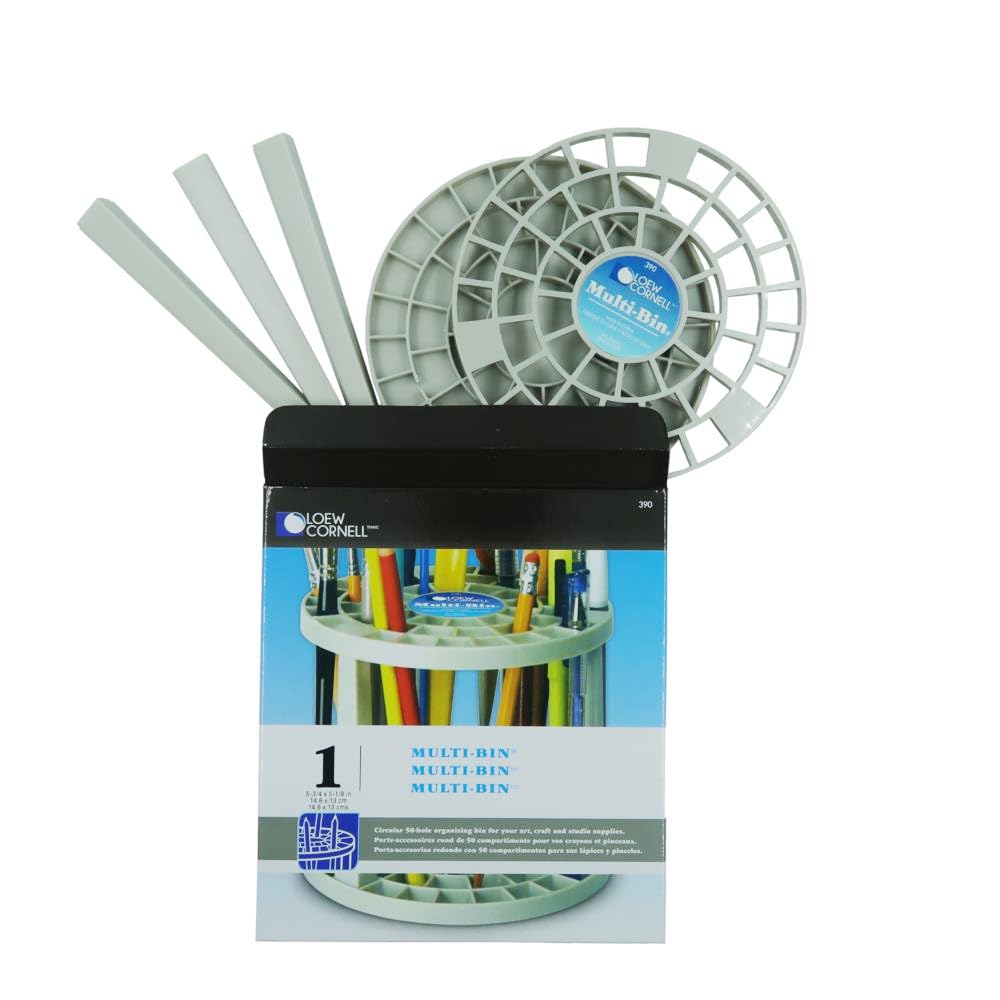 Loew-Cornell 390 Multi Bin Brush Organizer, 49 Hole