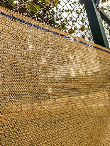 WindscreenSupplyCo 5'10" x 100 ft 60% Shade Cloth Roll for Covering Garden, Greenhouse, Patio, Canopy (Tan)