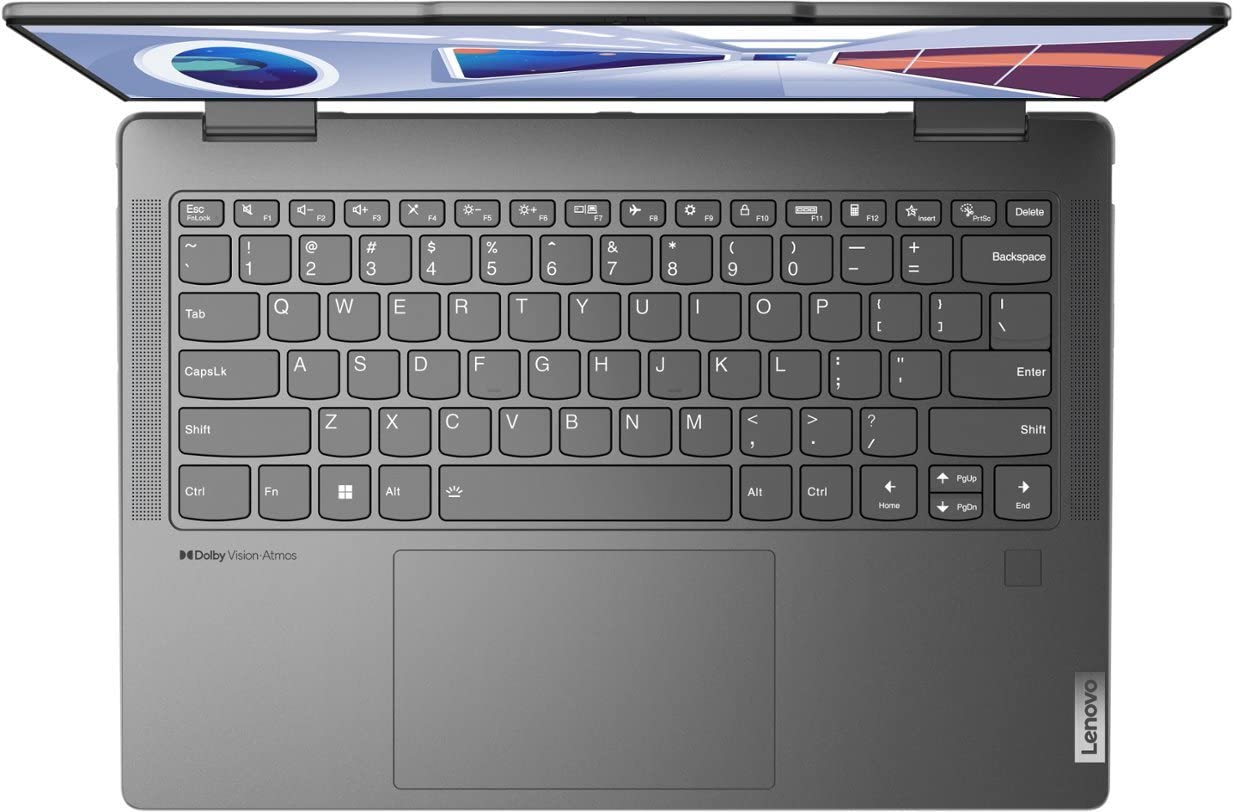 Lenovo Yoga 7i Laptop 2023 14β 2240 x 1400 Display Touchscrenn, Intel Core i5-1335U, 10-core, Intel Iris Xe Graphics, 8GB LPDDR5, 1TB SSD, Backlit Keyboard, Thunderbolt 4, FP, Windows 11 Pro