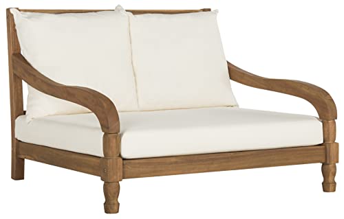 Safavieh PAT6740A Outdoor Collection Pomona Lounger, Natural/Beige