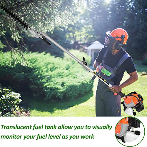 DatingDay 52cc 6 in 1 Gas Petrol Hedge Trimmer Brush Cutter Chainsaw Multifunctional