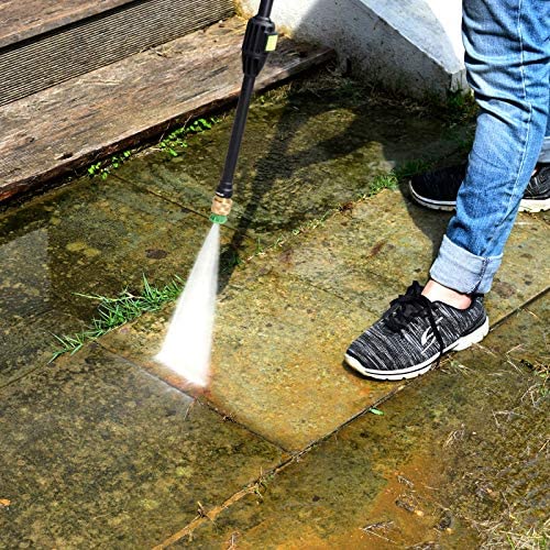 PowRyte Electric Pressure Washer with Hose Reel, Foam Cannon, 4 Different Pressure Tips, Power Washer, 3900 PSI 2.4 GPM