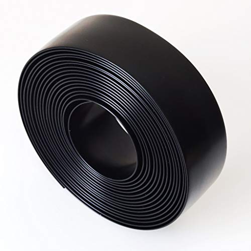 50ft Long 2" Wide Vinyl Chair Strapping. Repair & Replacement Matte Finish. for Patio Outdoor Lawn Garden Durable Attractive (Black)