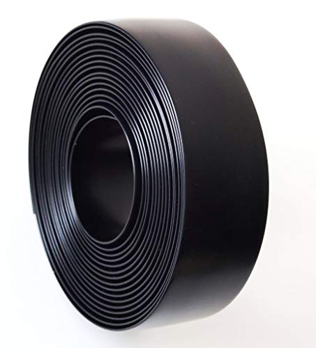 50ft Long 2" Wide Vinyl Chair Strapping. Repair & Replacement Matte Finish. for Patio Outdoor Lawn Garden Durable Attractive (Black)