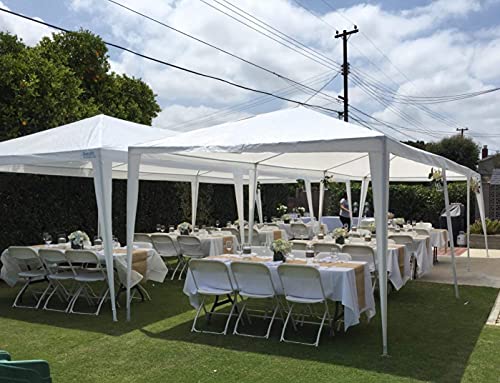 Quictent 10' x 30' Party Tent Gazebo Wedding Canopy BBQ Shelter Pavilion with Removable Sidewalls & Elegant Church