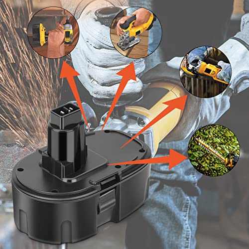 JYJZPB 2Pack 4.5Ah DC9096 DC9098 for Dewalt 18V XRP Battery Replacement DC9099 DW9098 DW9099 DW9095 DW9096 DE9039 for Dewalt 18 Volt XRP Cordless Power Tools