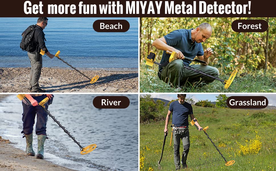 Metal Detector for Adults - Professional Metal Detector Gold and Silver with LCD Display, High Accuracy Waterproof Pinpoint 5 Modes, 10" Coil Lightweight Metales Detectors Stem Adjustable to 60.2"