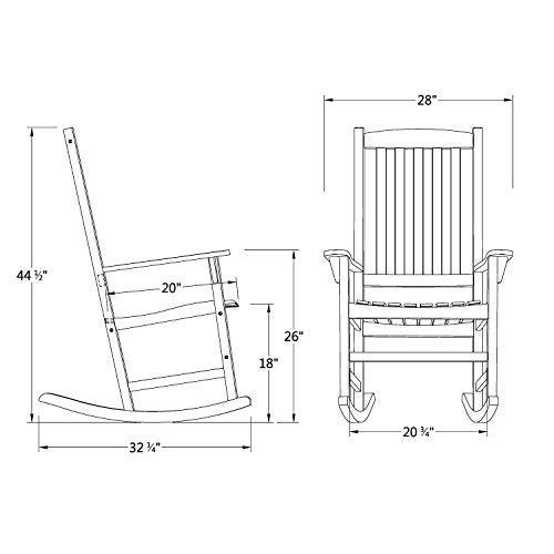Cambridge Casual Bentley Porch Rocking Chair, Dark Magenta