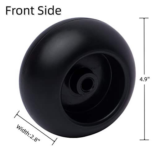 4 Pack lawn mower Deck Wheels Replacement 753-04856A Fits Cub Cadet RZT50 RZT54 LT1050 AM116299 M111489