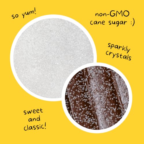 Supernatural Twinkles Decorating Sprinkles, Crystal Clear Sanding Sugar, Non-GMO, Vegan, 3oz, Made in USA
