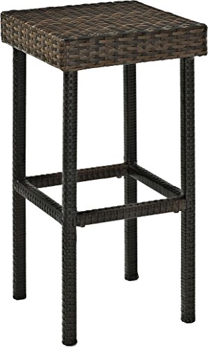 Crosley Furniture Palm Harbor Outdoor Wicker 29-inch Bar Stools - Brown (Set of 2)