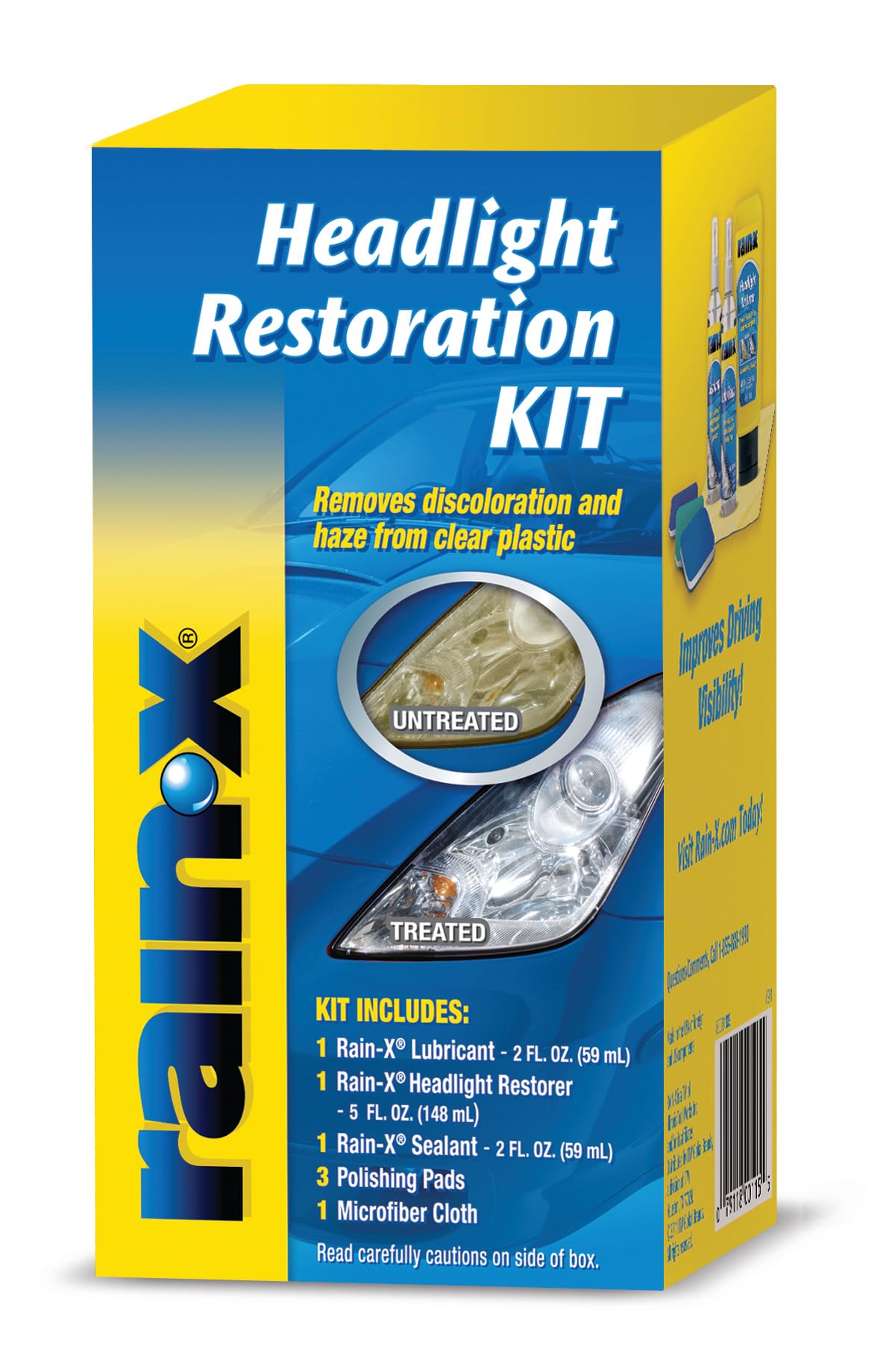 Rain-X 800001809 Headlight Restoration Kit, 0.8