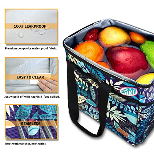 Extra Large Collapsible Soft Cooler Bag,50 Cans Insulated Lunch Bag,Beach Cooler, Ice Chest, Portable Travel Cooler for Work Camping Sports Picnic