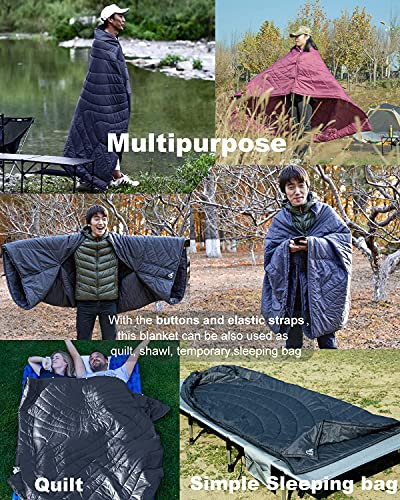 iClimb 1 Padded Rocking Folding Chair and 1 3M Thinsulate Insulation Warm Blanket Bundle for Solo Adult Camping Patio Porch Backyard Lawn Garden Balcony Indoor Outdoor