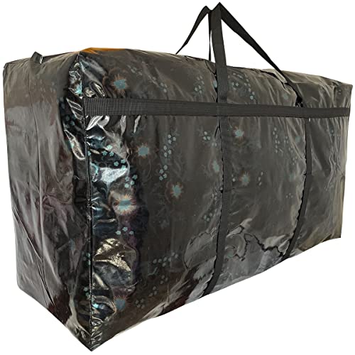 YiKitHom Extra Large Waterproof Storage Duffle Bag with Zippers and Handles Heavy Duty Cushion Cover Bag - 45x23x15.7 Inch
