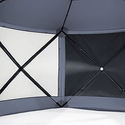 PAMAPIC Wind Screen Panel, Weatherproof, UV Proof and Waterproof Screen Tent Wind Panels (3 Pack) - Gray