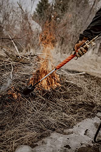 Gas One Propane Torch 500K BTU Heavy Duty Weed Burner Flamethrower with Flint Striker for Bigger Propane Tanks (5-40lb Propane Tanks)