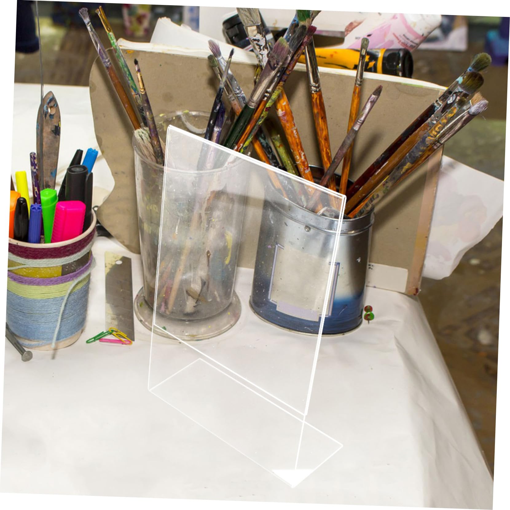 NUOBESTY Writing Slant Board Transparent Writing Stand Acrylic Writing Slope Board to Improve Handwriting Legibility Endurance for Office Reading Drawing