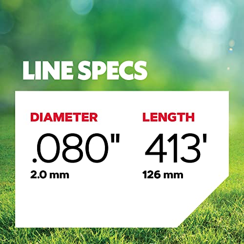 Oregon Gatorline 1-pound Round String Trimmer Line of .080-inches x 413-feet β Fits Most Trimmer Types (21-380),Green
