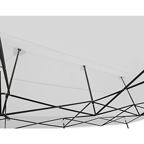 AMERICAN PHOENIX 10x20 Canopy Tent Pop Up Portable Instant Commercial Heavy Duty Outdoor Market Shelter (10'x20' (Black Frame), White)