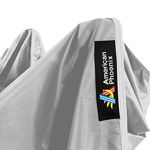 AMERICAN PHOENIX 10x20 Canopy Tent Pop Up Portable Instant Commercial Heavy Duty Outdoor Market Shelter (10'x20' (Black Frame), White)