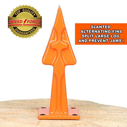 SPEED FORCE Firewood Splitter-Kindling Splitter-Log Splitter-Wood Splitter-Kindling Cracker – No Axe!Wedge Point Splits Firewood