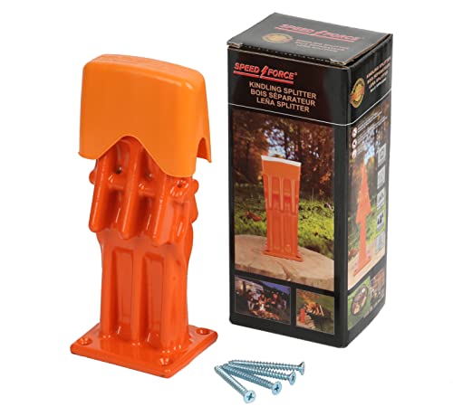 SPEED FORCE Firewood Splitter-Kindling Splitter-Log Splitter-Wood Splitter-Kindling Cracker – No Axe!Wedge Point Splits Firewood
