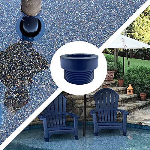 JILINWEI 2Pcs Pool Umbrella Stabilizer Adapter,Threaded Adapter Sleeves ONLY Fits for 1 3/4" Aquastar Pool Umbrella Insert,Black